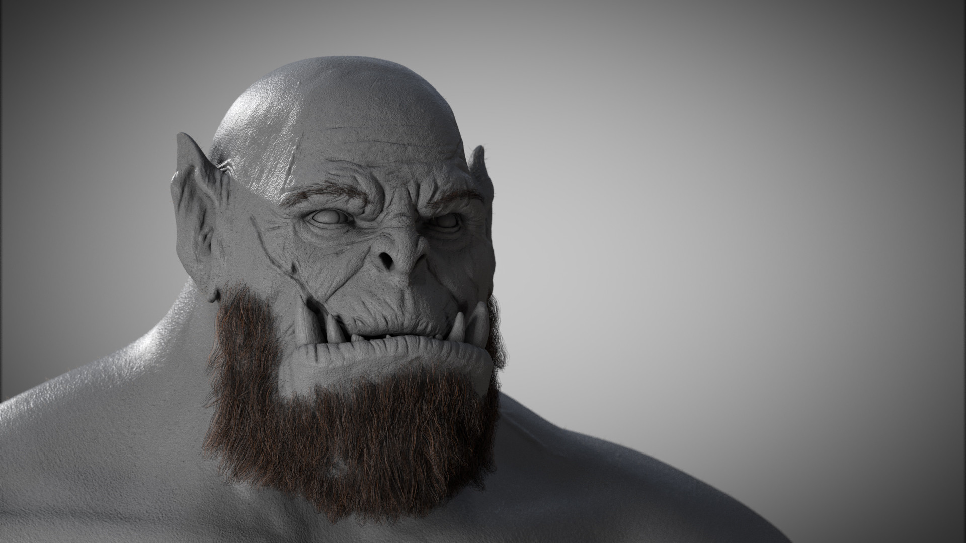 Asbjørn Jenstad - Orgrim Doomhammer - Fan art WIP