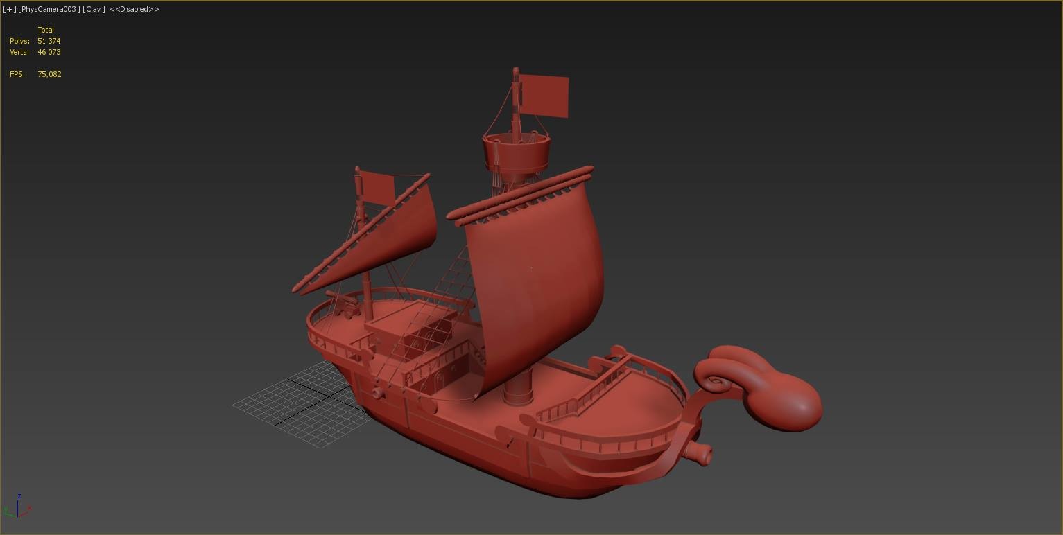 Alexandre Cantin B - One Piece - Going Merry 3D model