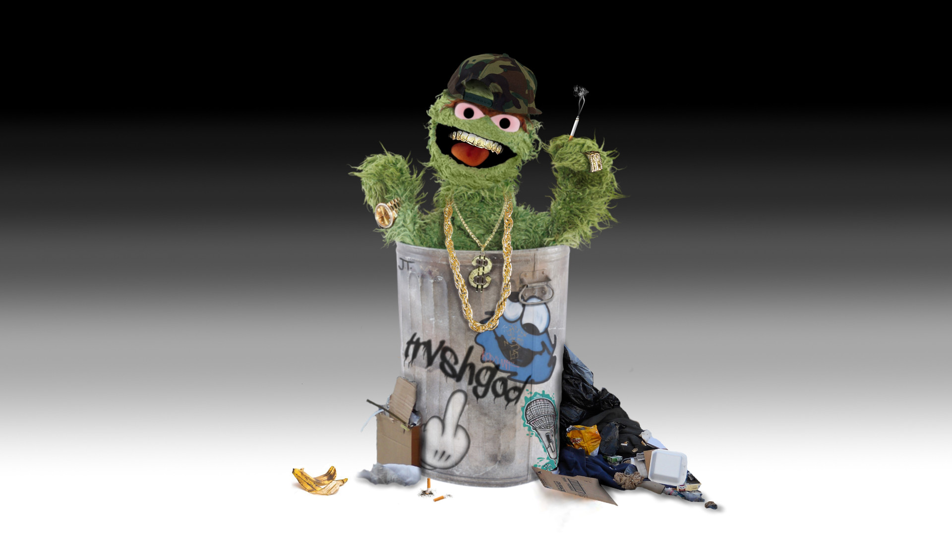 ArtStation - The Grouch after Sesame