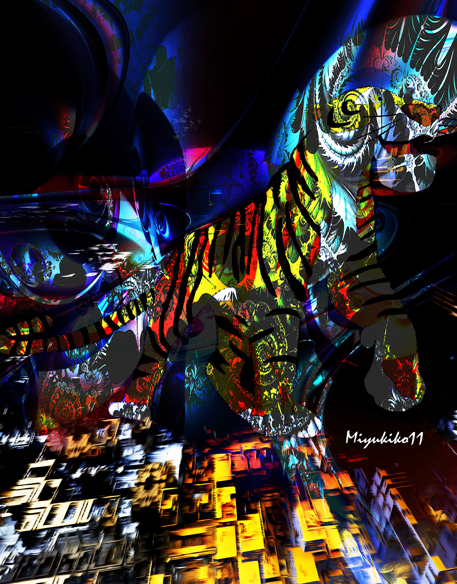 ArtStation - Tiger Abstract