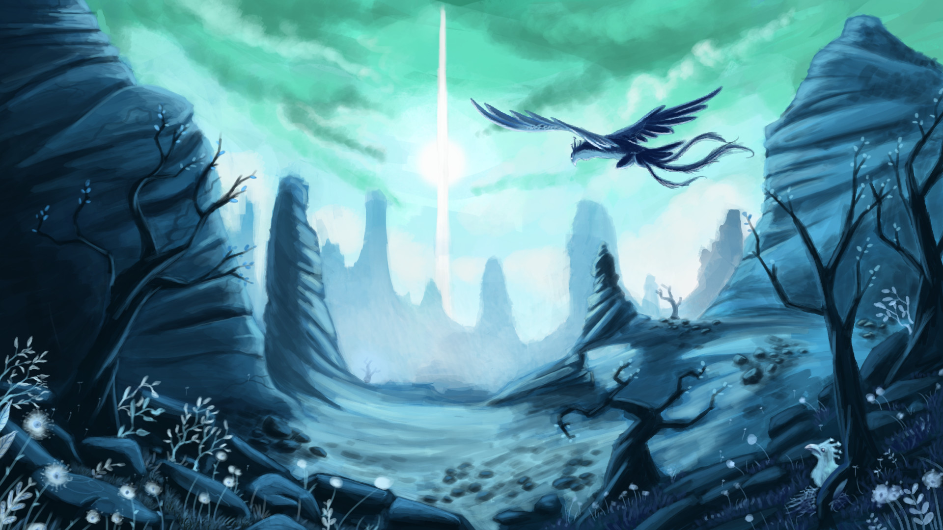 ArtStation - Phoenix Garden