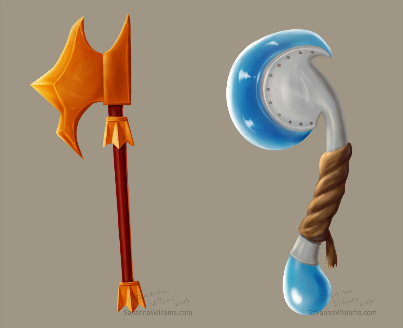 ArtStation - Axes- Game Weapon Designs
