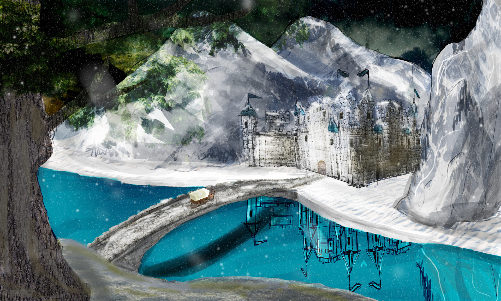 ArtStation - Winter Castle