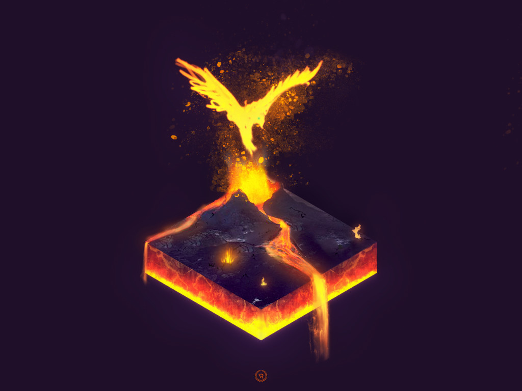 ArtStation - Fiery bird