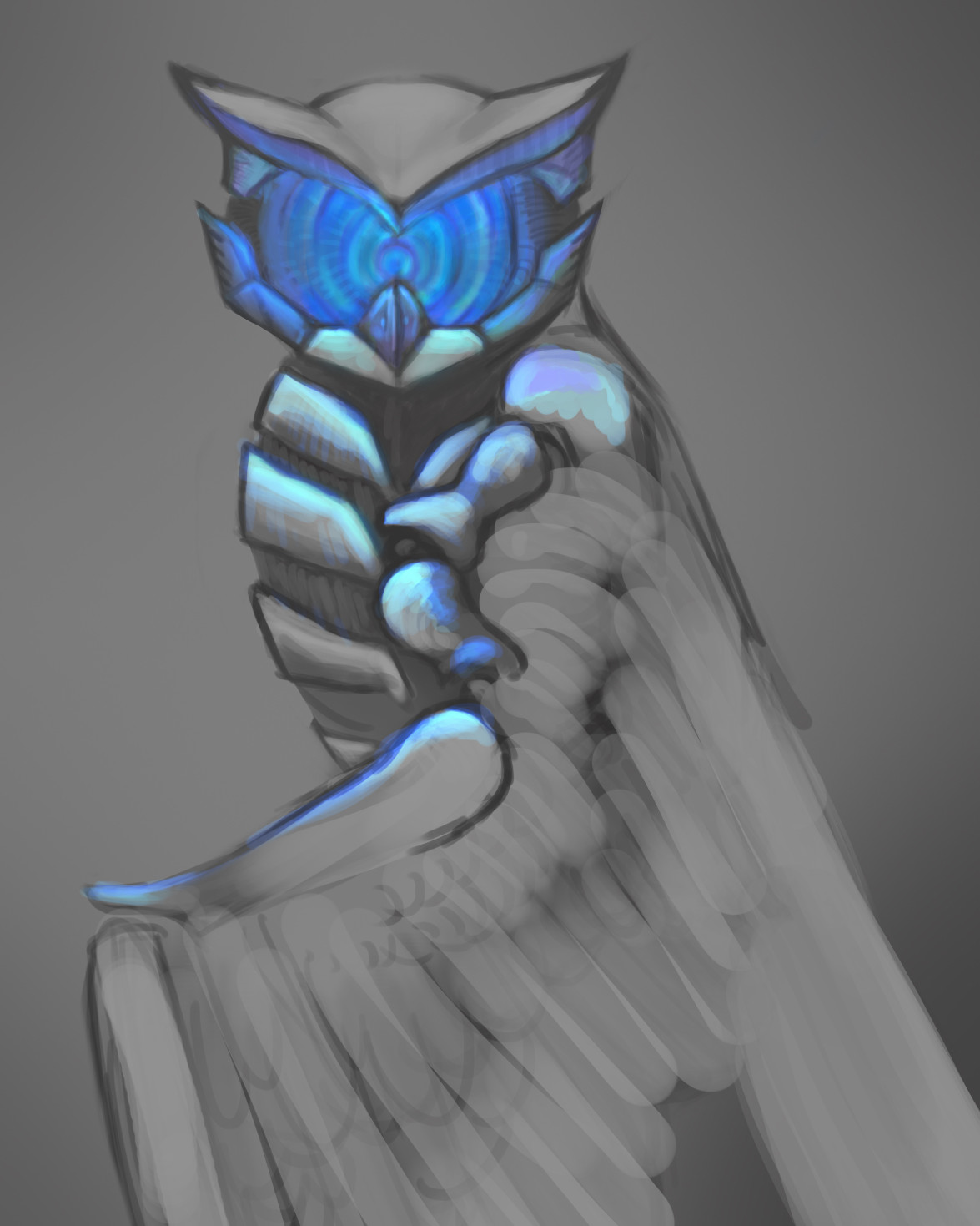 ArtStation - Cyber Owl WIP