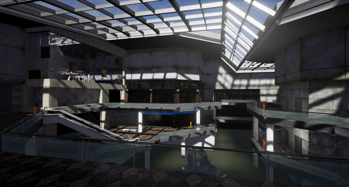 ArtStation - Abandoned Flooded Mall WIP