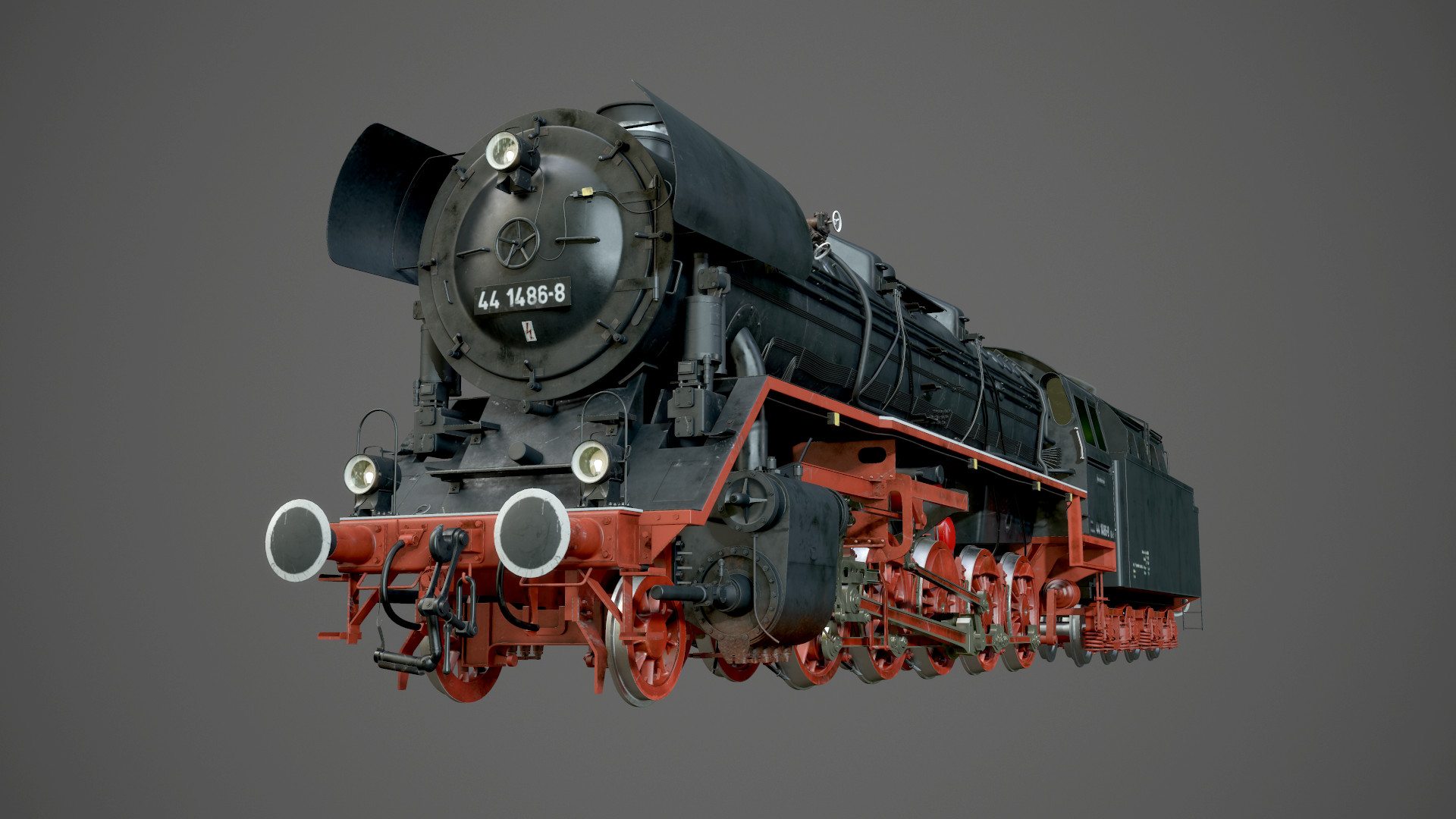 ArtStation - BR 44 Steam Locomotive