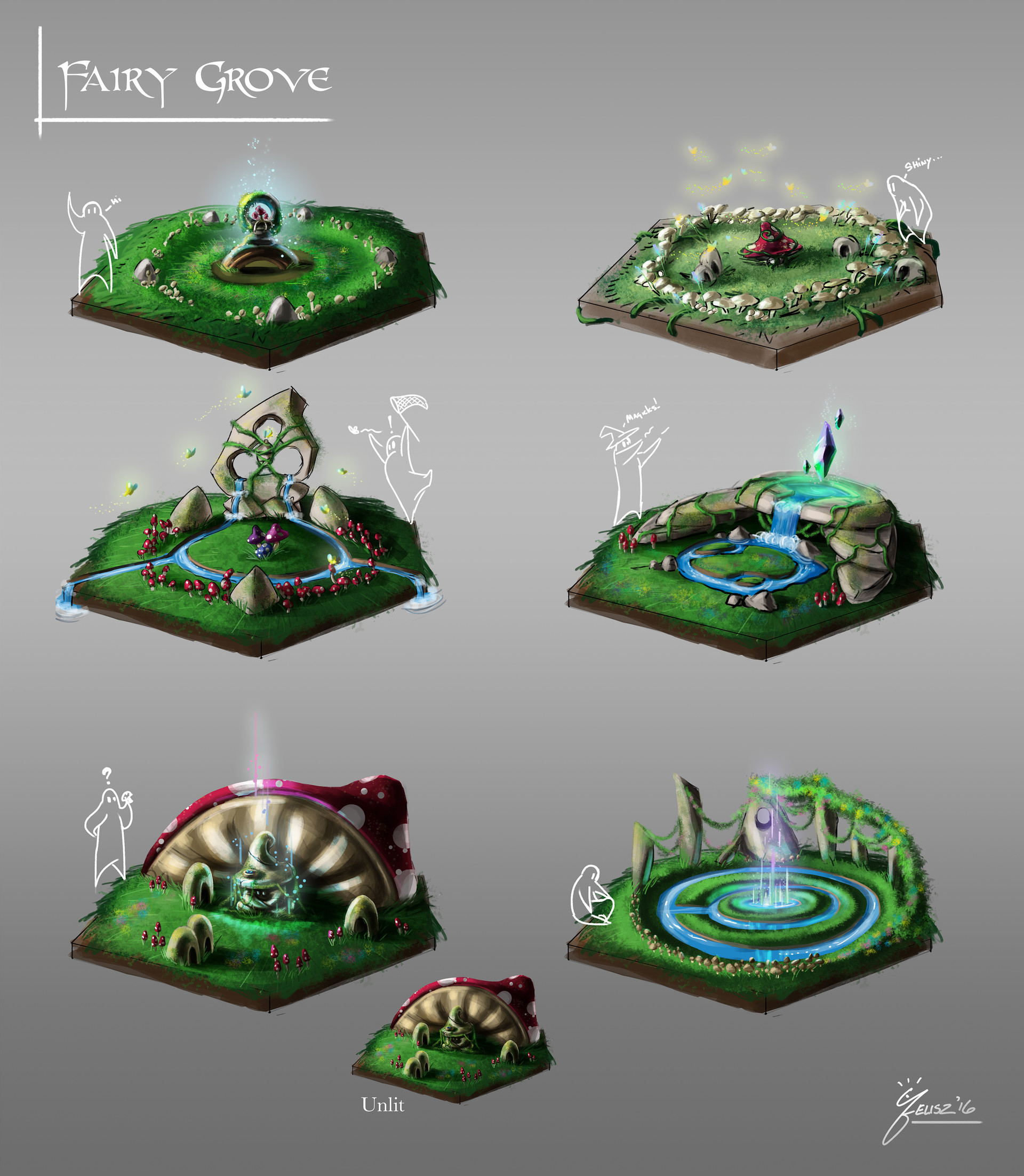 ArtStation - Fairy Grove Concepts
