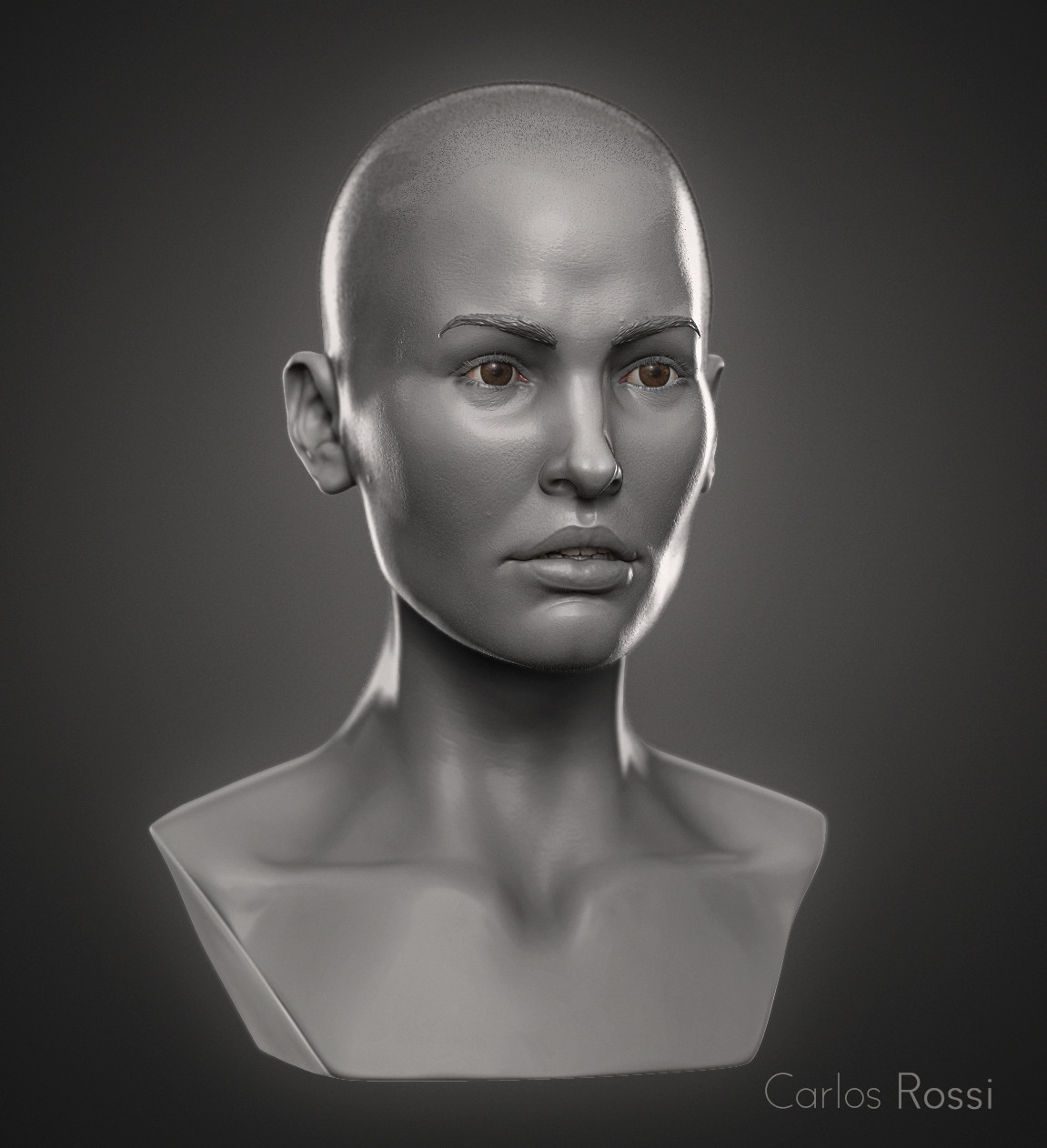 ArtStation - Head Girl Zbrush