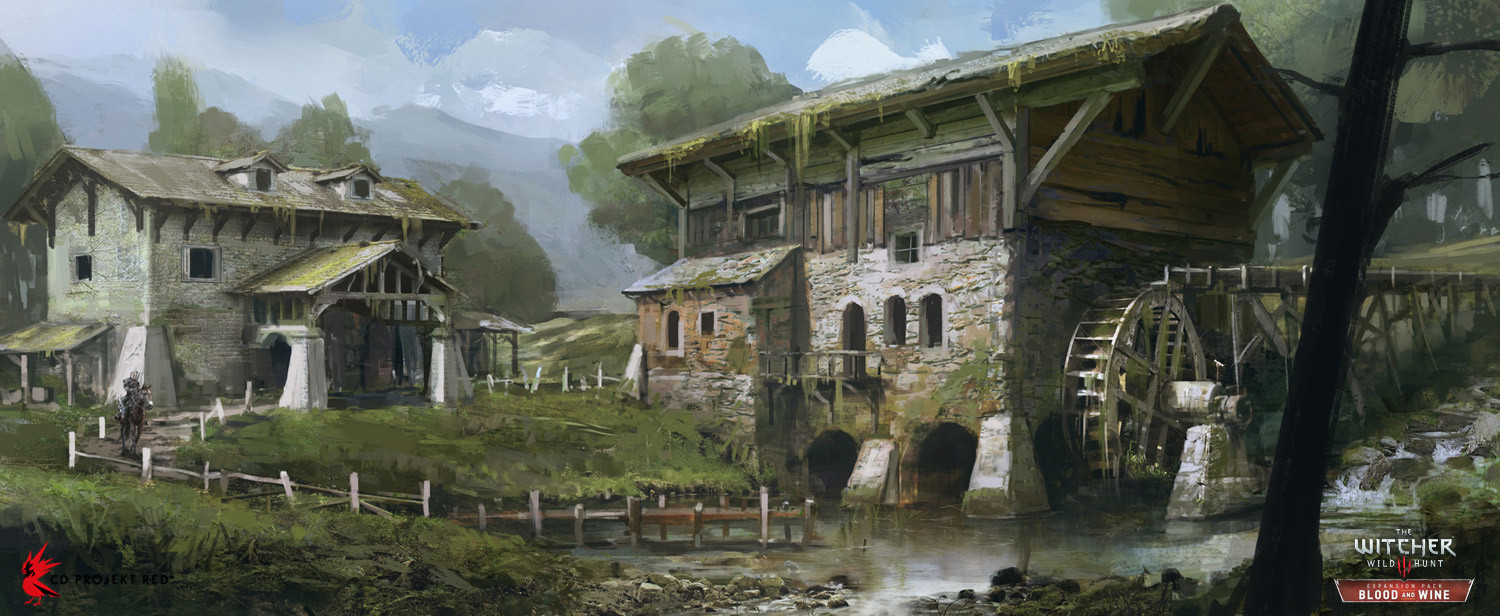 ArtStation - The Witcher 3:Blood & Wine mill