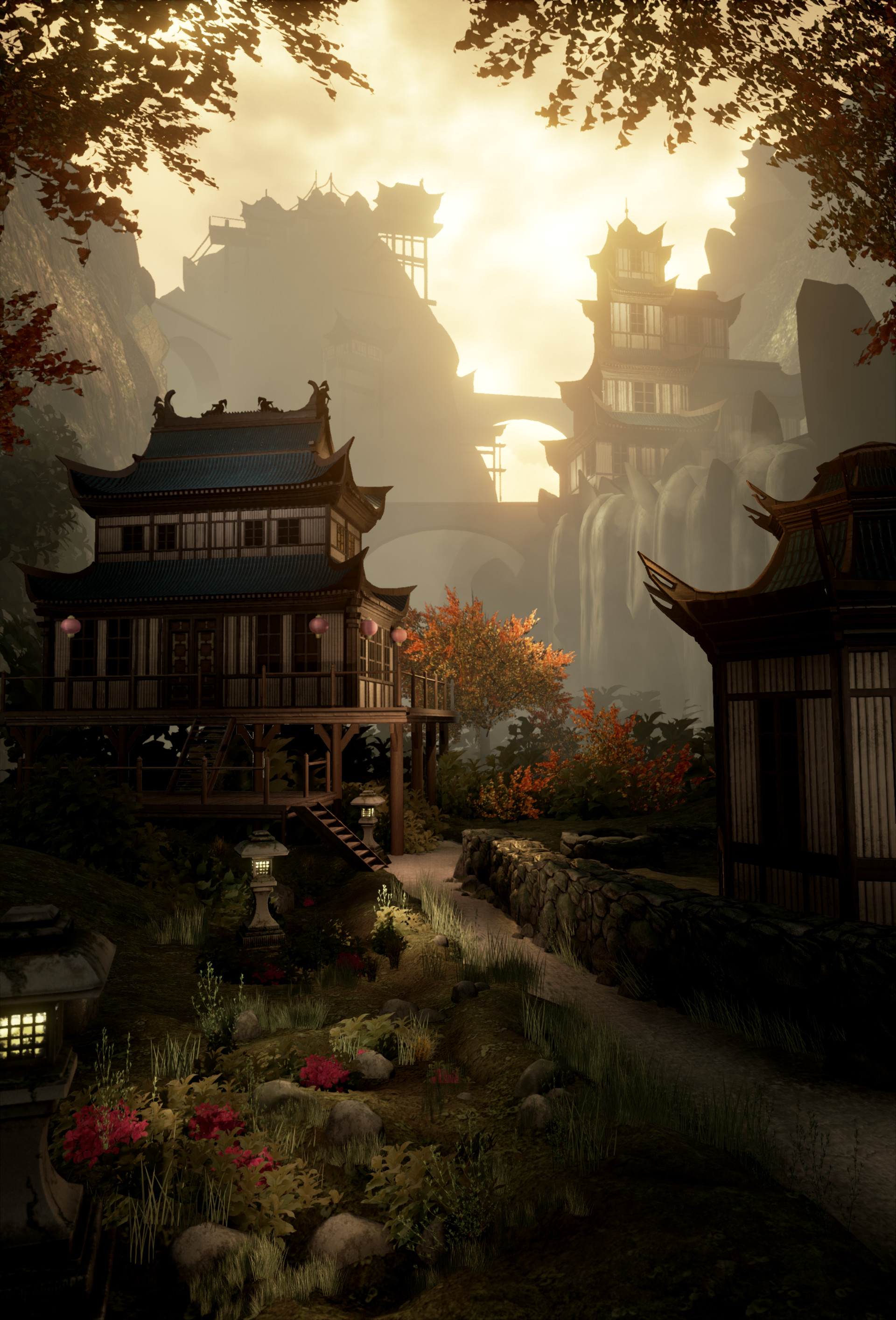 ArtStation - Hidden Mountain Temple