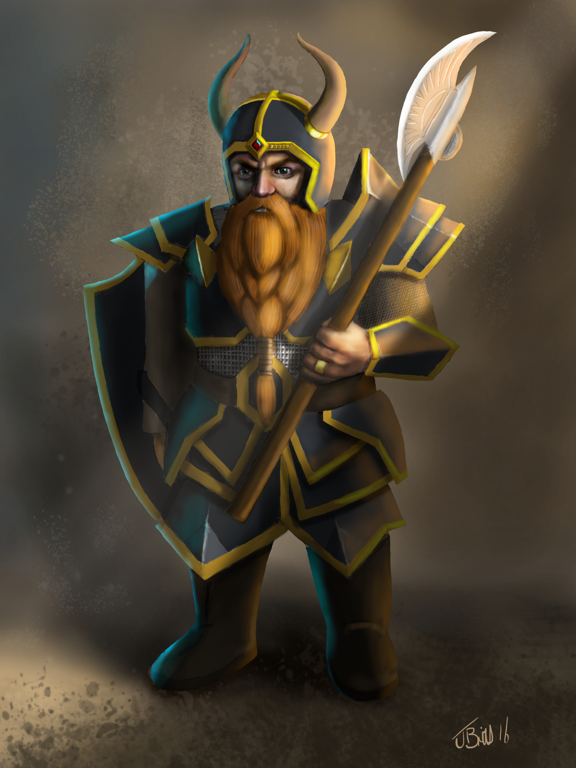 ArtStation - Dwarven Warrior