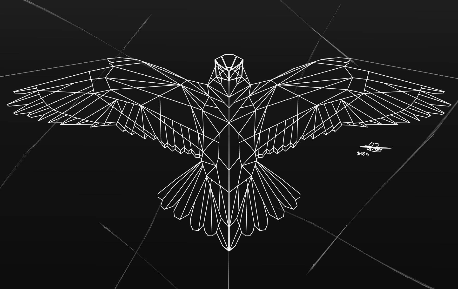 ArtStation - Geometric Falcon