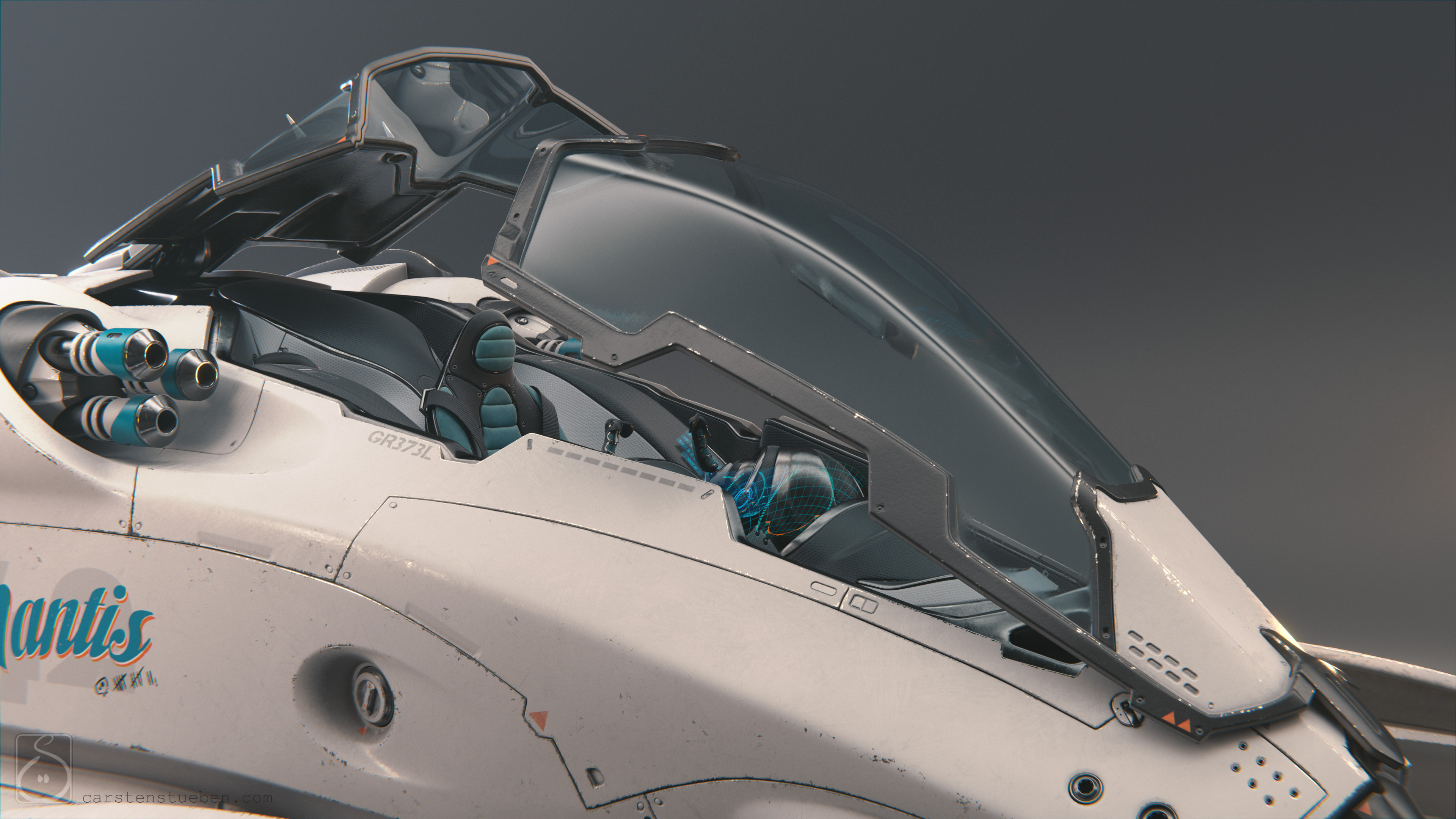 Carsten Stueben - 3D Artist, Designer - Mantis 42 - a closer look