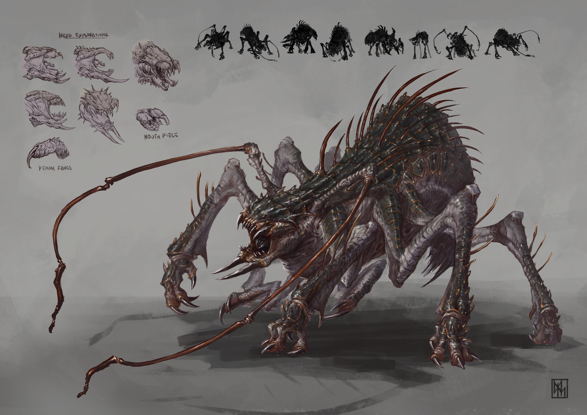 ArtStation - Insectoid monster - Creature design