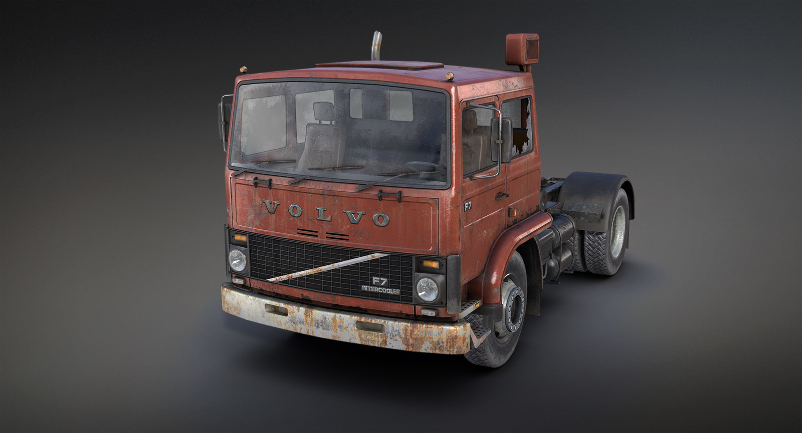 Serhii Ryzhkov - Truck Volvo F717 (Game low-poly)