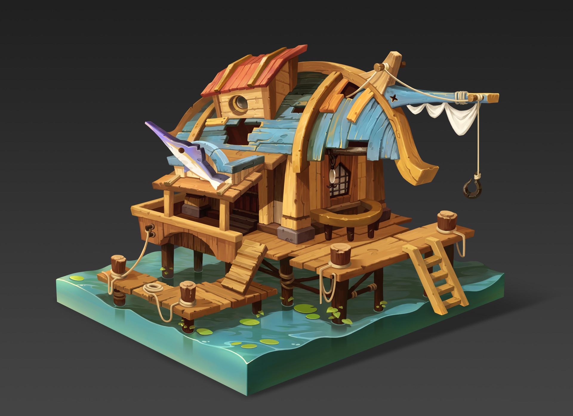 Stylized House Diorama Game Concept Art Environment Concept Art Art Images