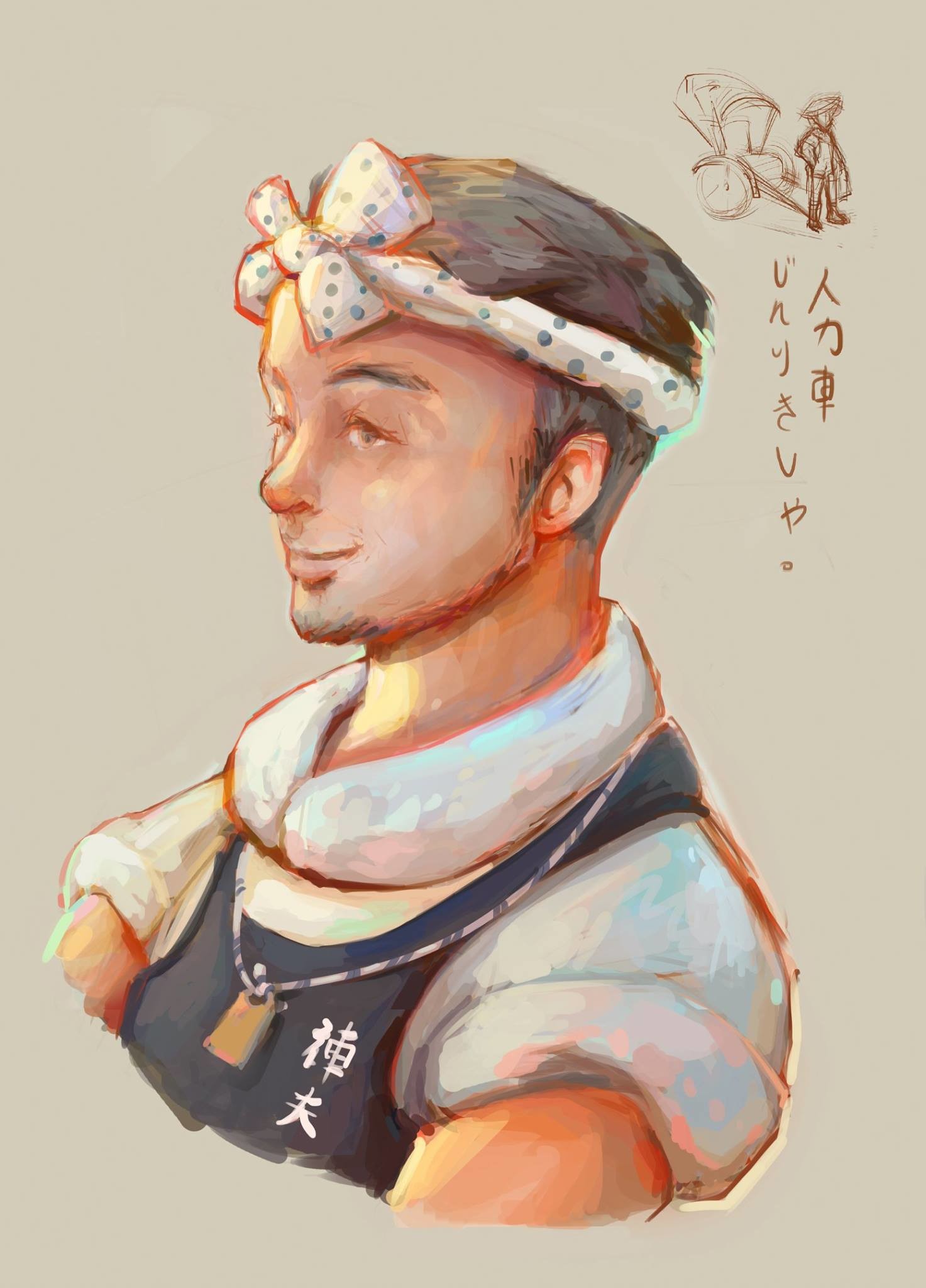 ArtStation - 浅草の人力車夫