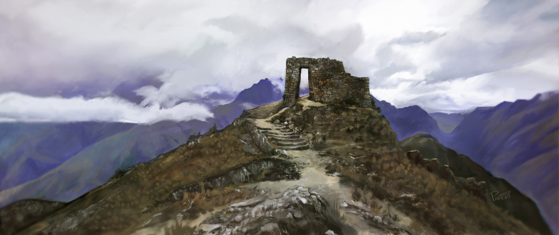ArtStation - Incan Sun Gate (Photostudy)
