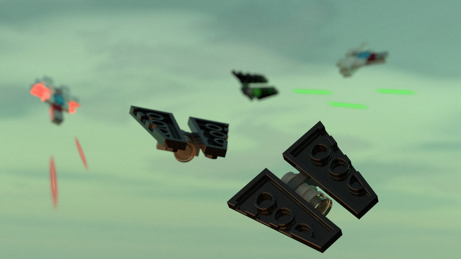 ArtStation - Microscale LEGO TIE Striker