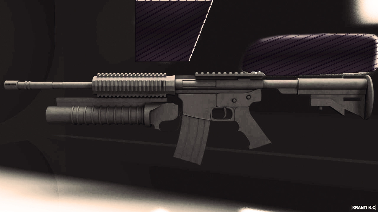 ArtStation - 3Ds Max gun