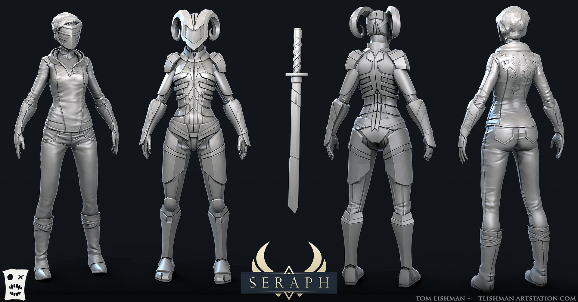 ArtStation - Seraph DLC- High Poly Sculpts