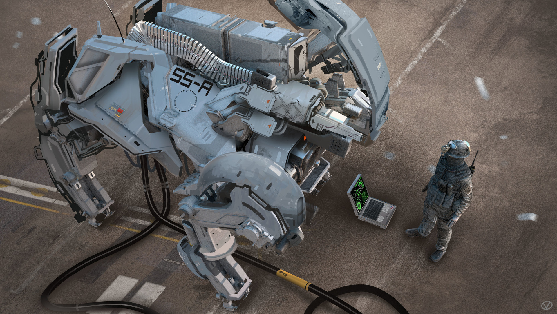 Vyle Art - Spectral Netflix Movie concept art