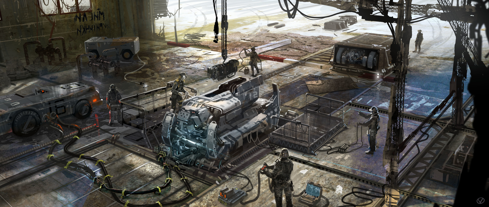 Vyle Art - Spectral Netflix Movie concept art