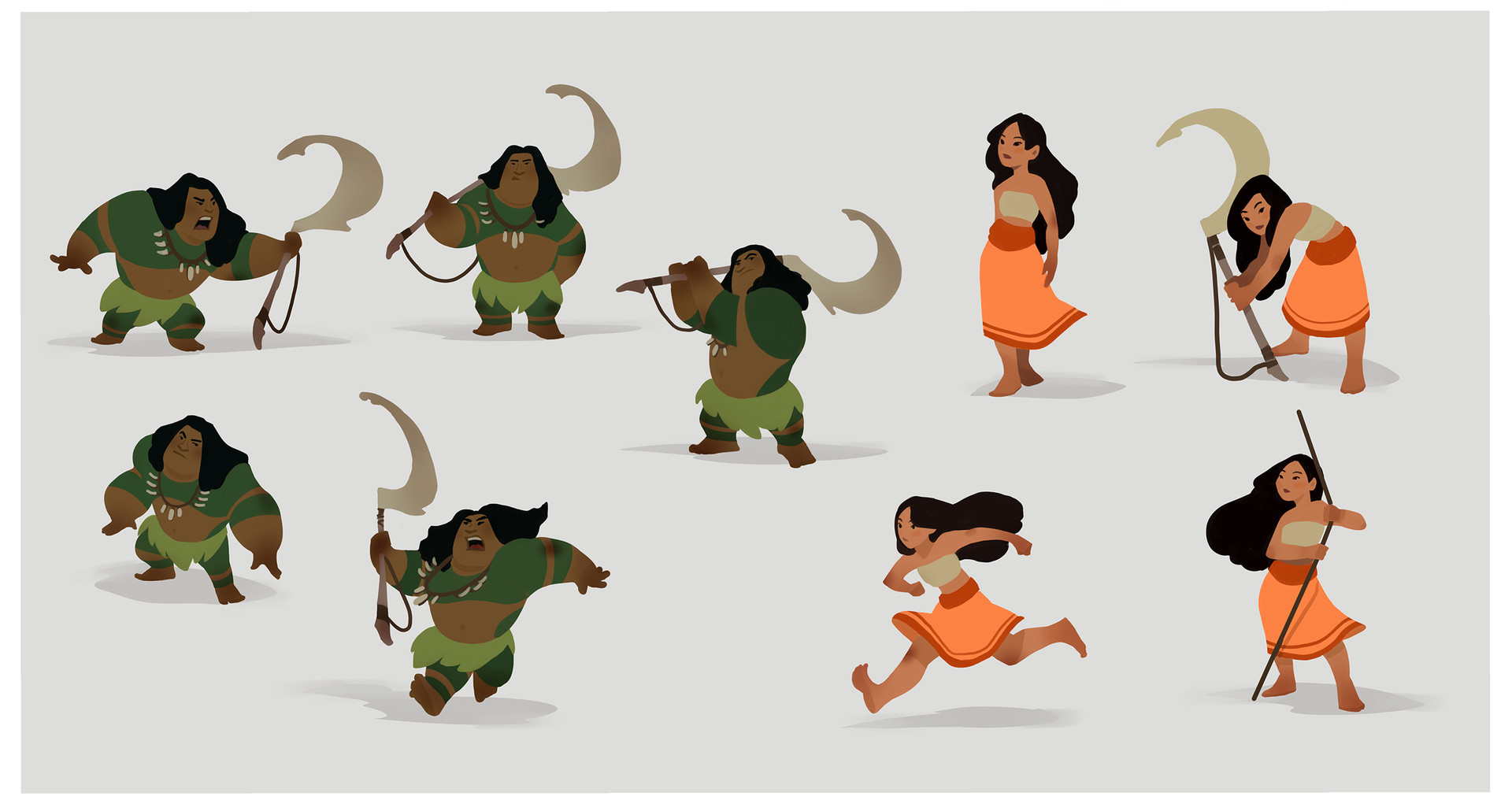 ArtStation - Moana - Character sketches
