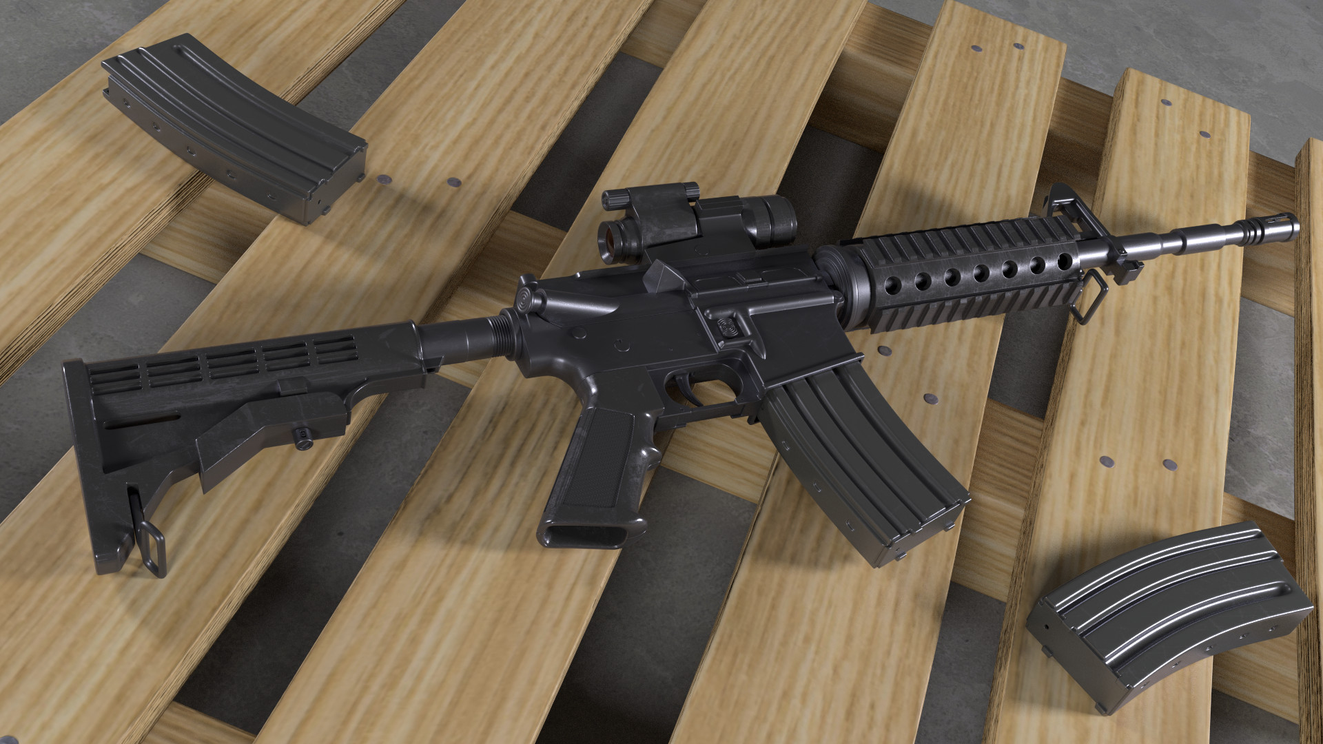 ArtStation - M4 Rifle