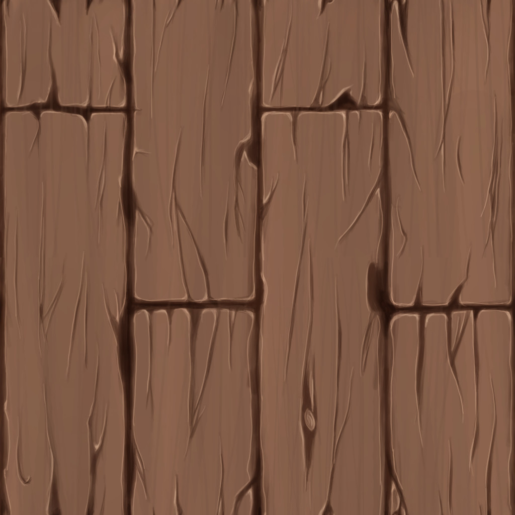 ArtStation - Handpainted Wooden Planks