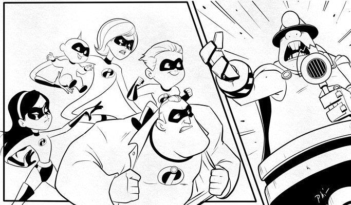 jack jack incredibles coloring pages