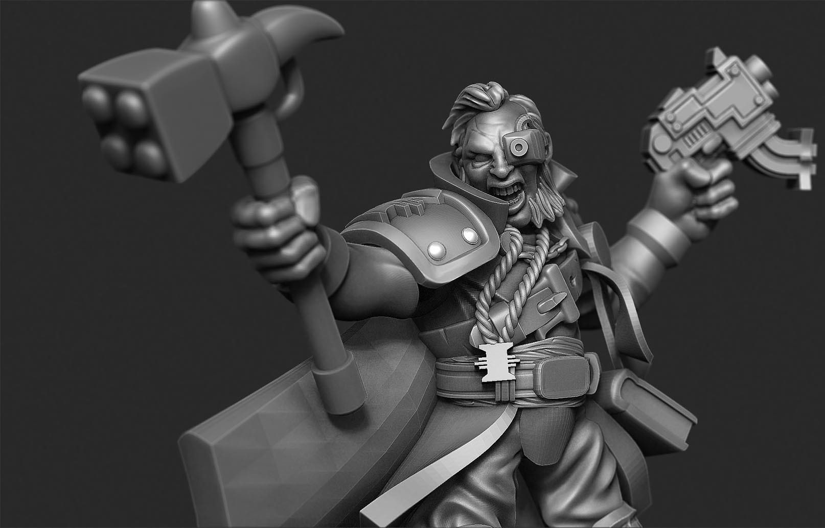 ArtStation - Warhammer 40K Inquisitor Mini - WIP