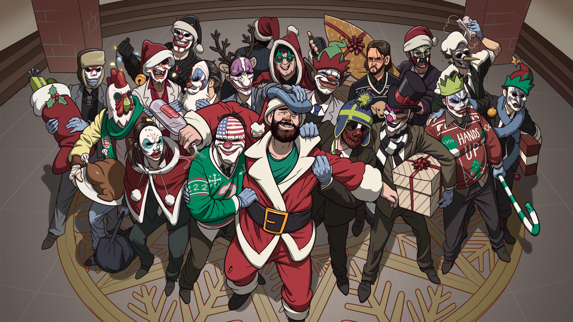 ArtStation - Payday 2 XMAS 2016 Illustration