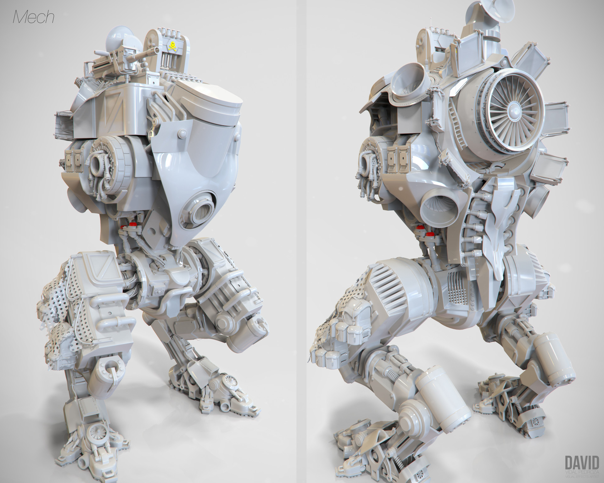 ArtStation - WIP Mech.