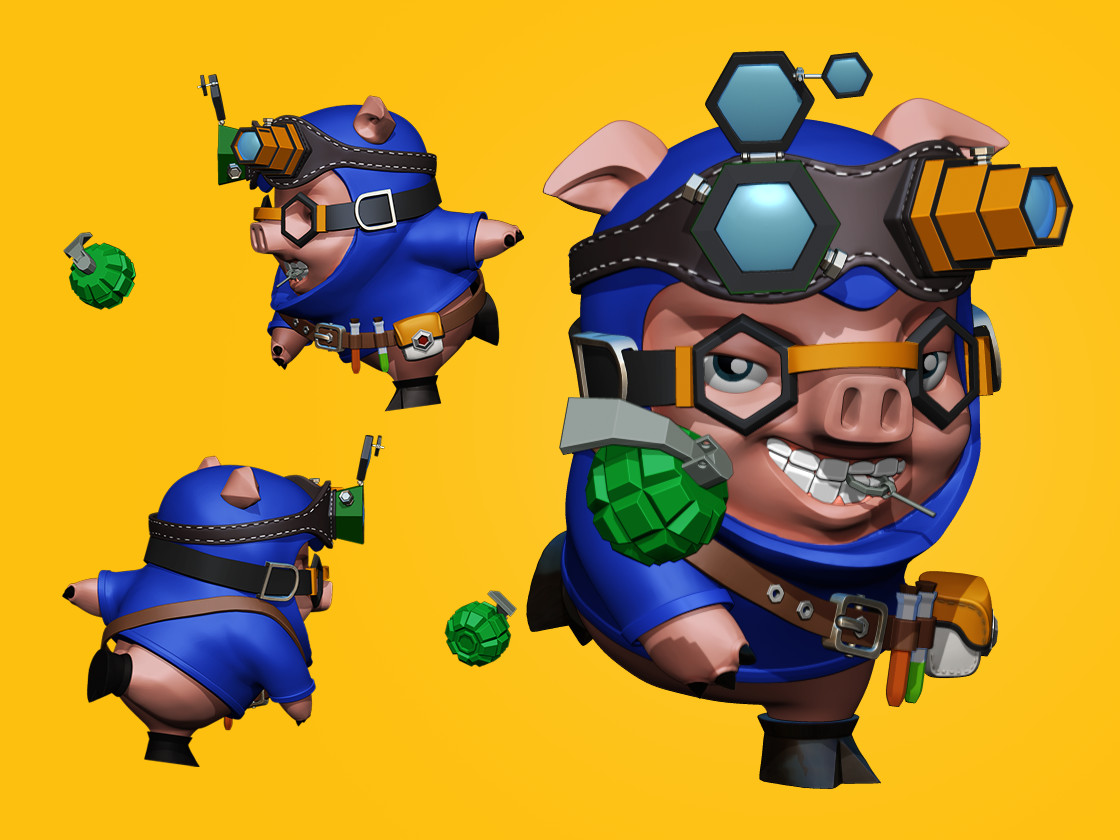ArtStation - Steampunk Pig