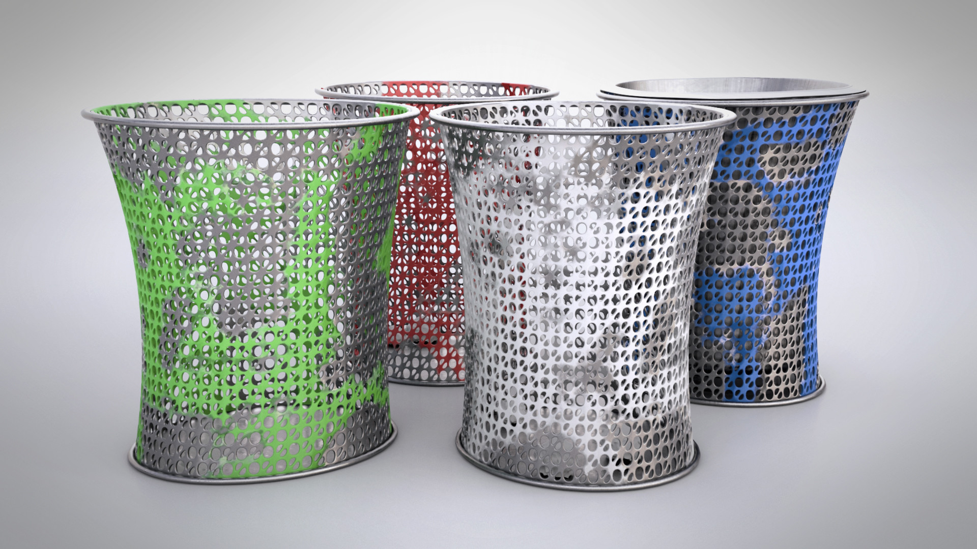 ArtStation - Trash_can - modeling/shading practice