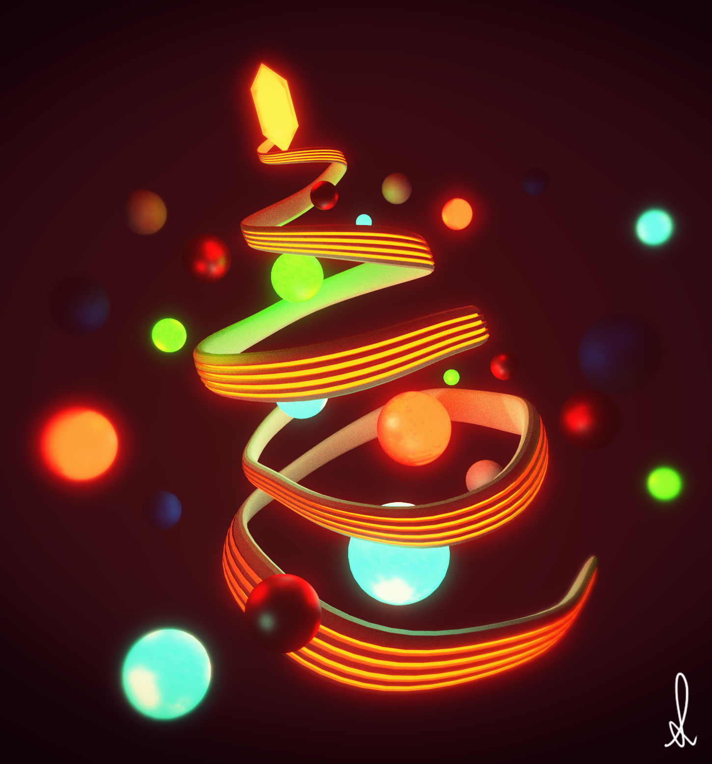 ArtStation - Modern Christmas tree