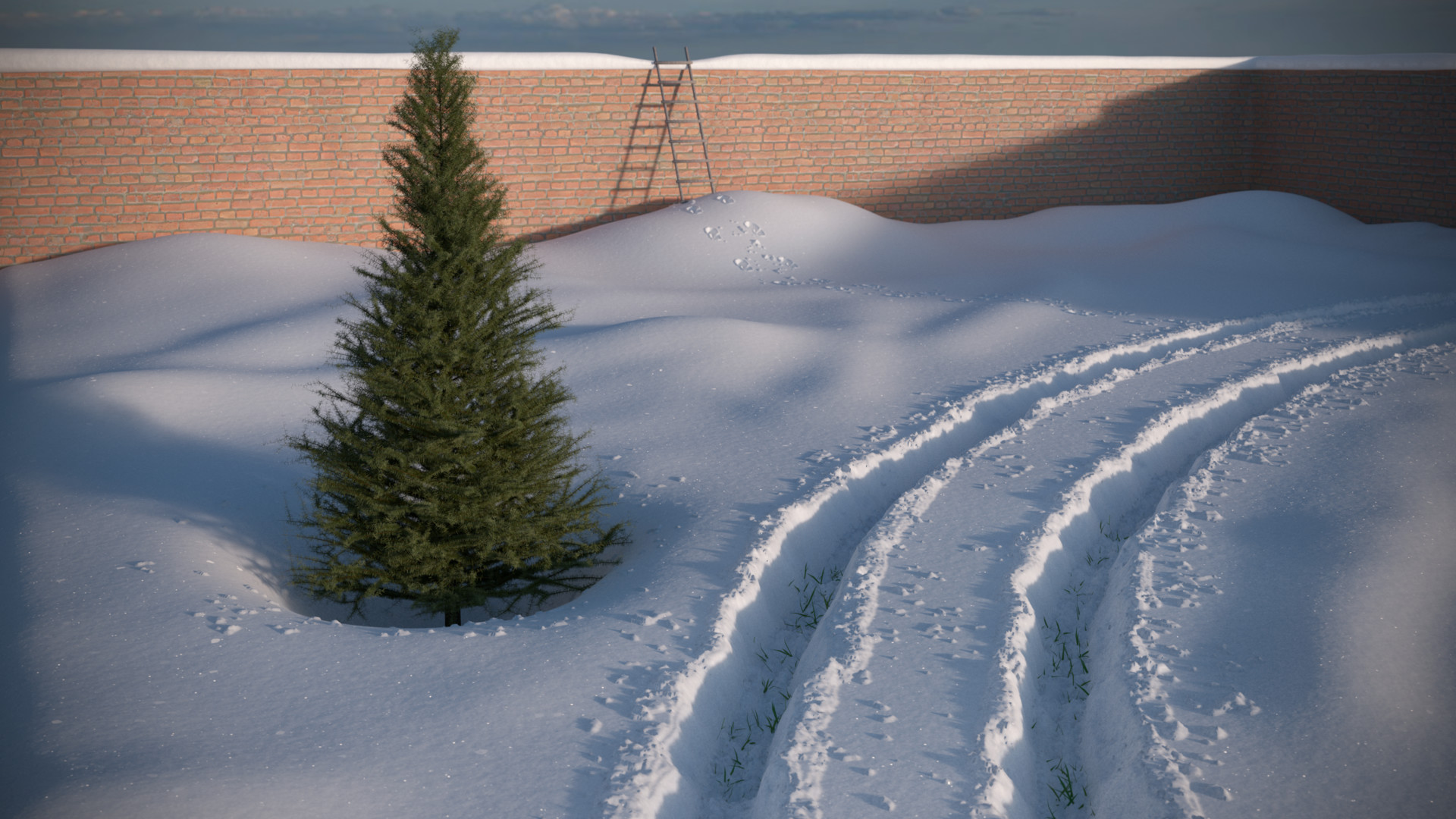 ArtStation - Heavy snowfall