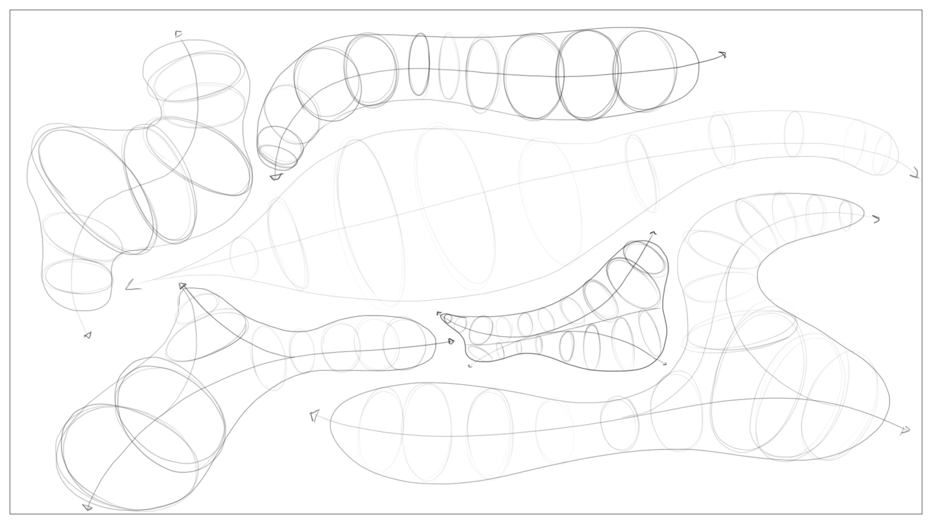 CrashHermit - Organic Forms With Contour Ellipses