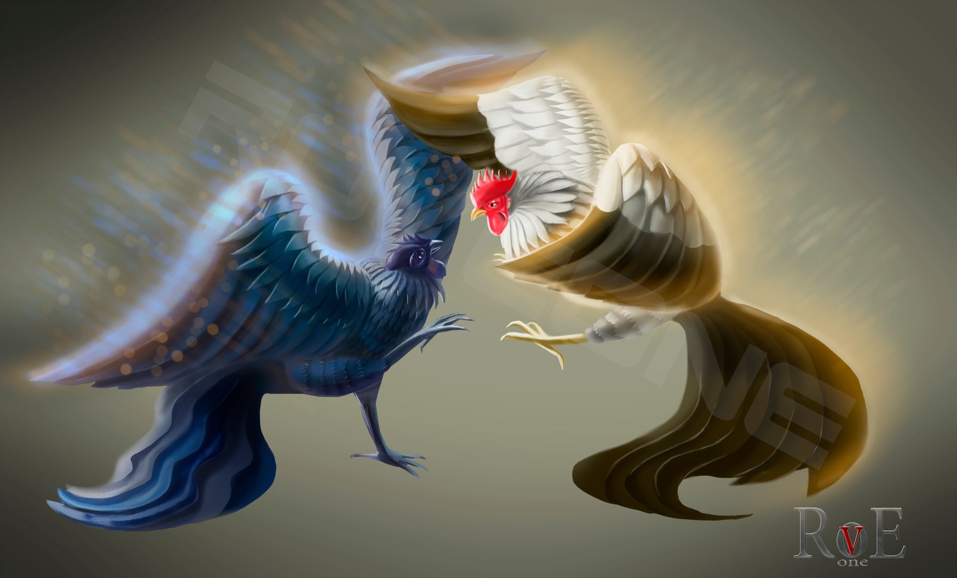 ArtStation - Fights of roosters
