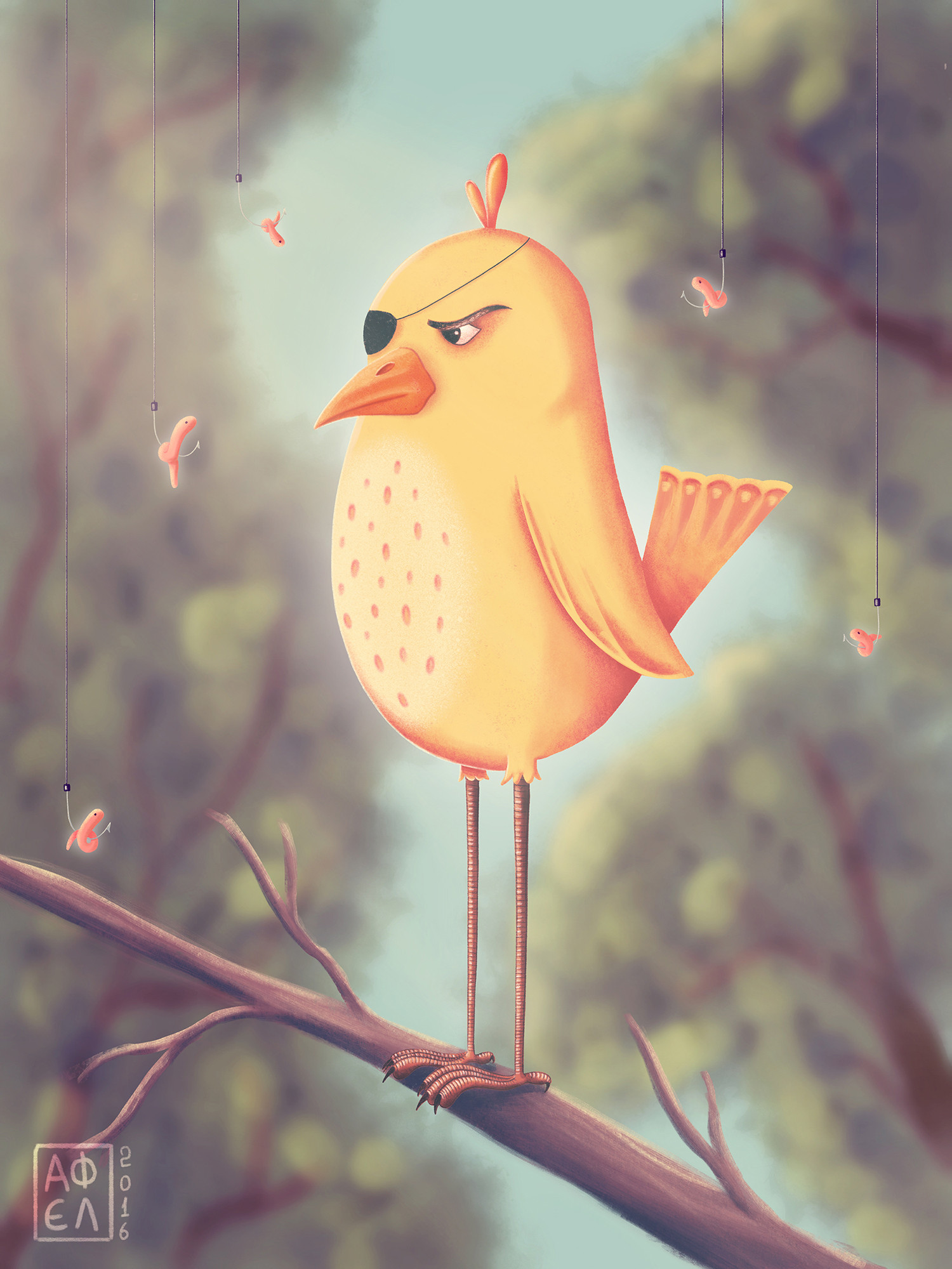 ArtStation - The Smart Bird gets the Worm