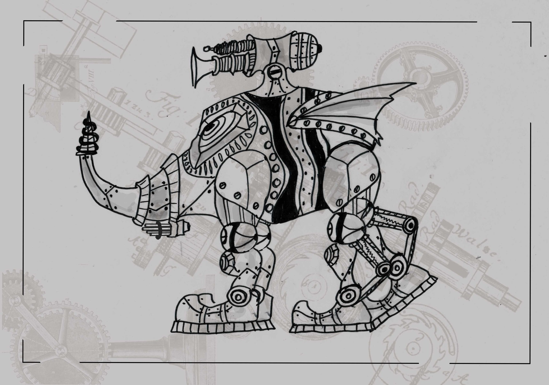 ArtStation - Steampunk machine