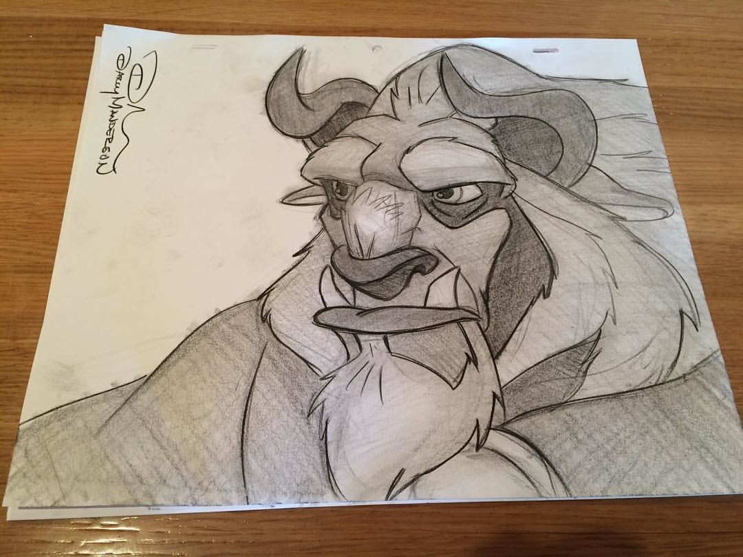Beauty And The Beast Pencil Drawings