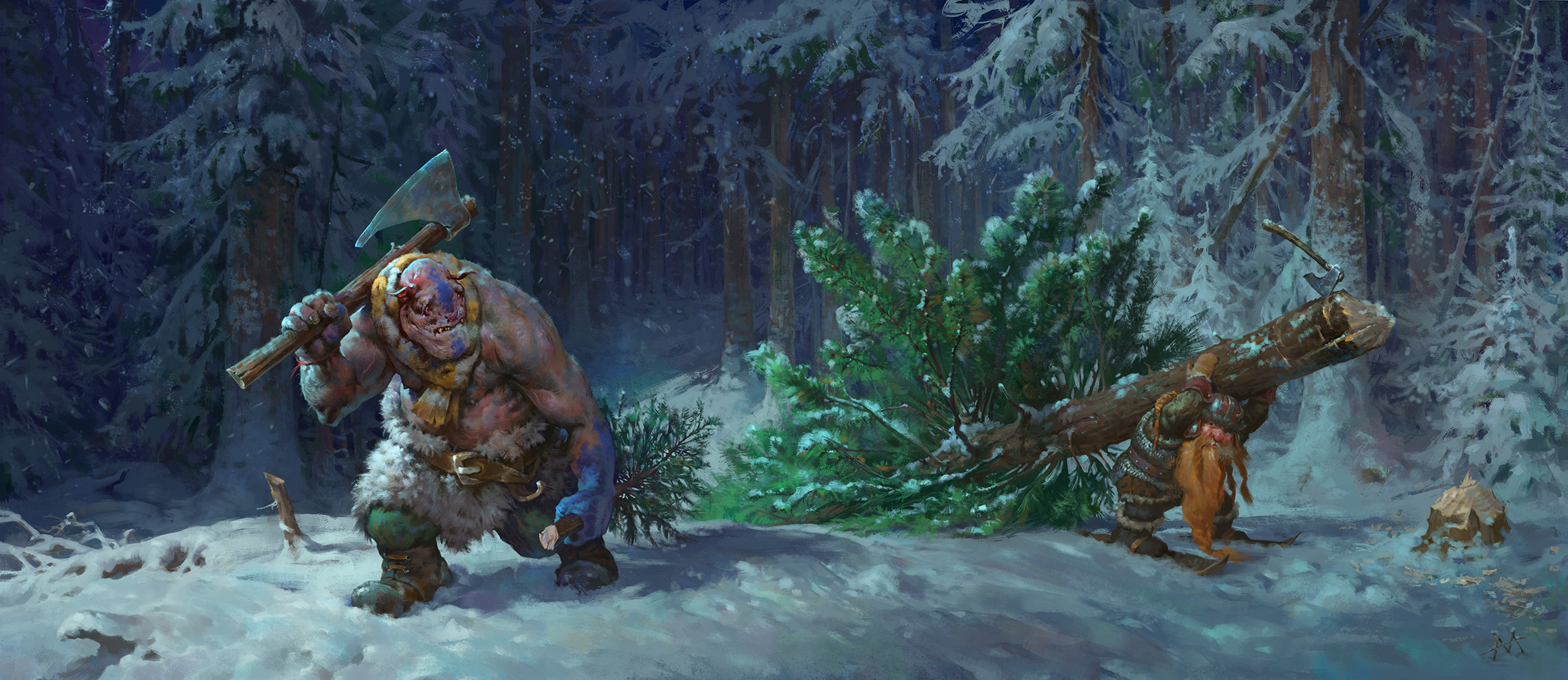 Sent to get Christmas trees by their wives, or Size matters by ...