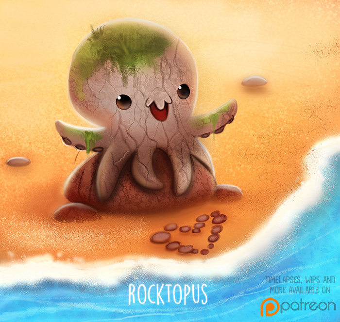 ArtStation - Daily Paint 1503. Rocktopus
