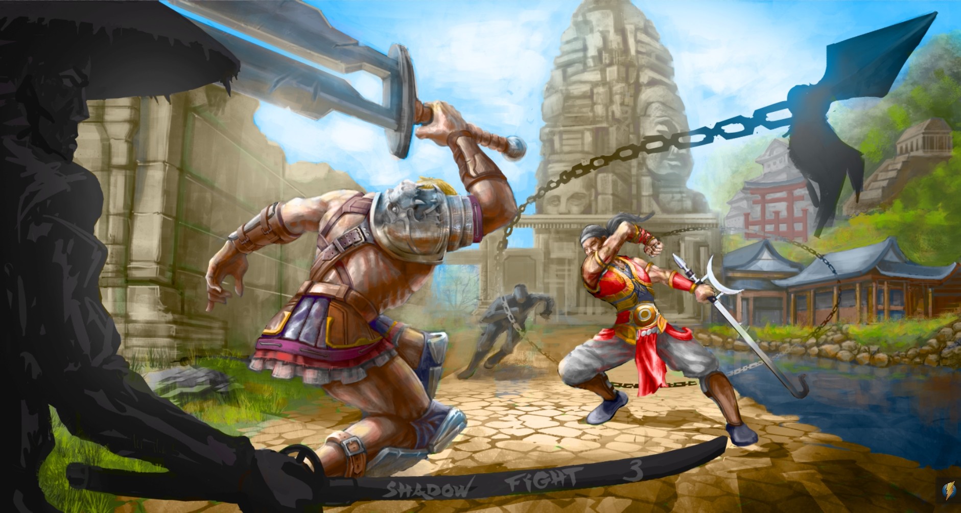 how to draw shadow fight 3