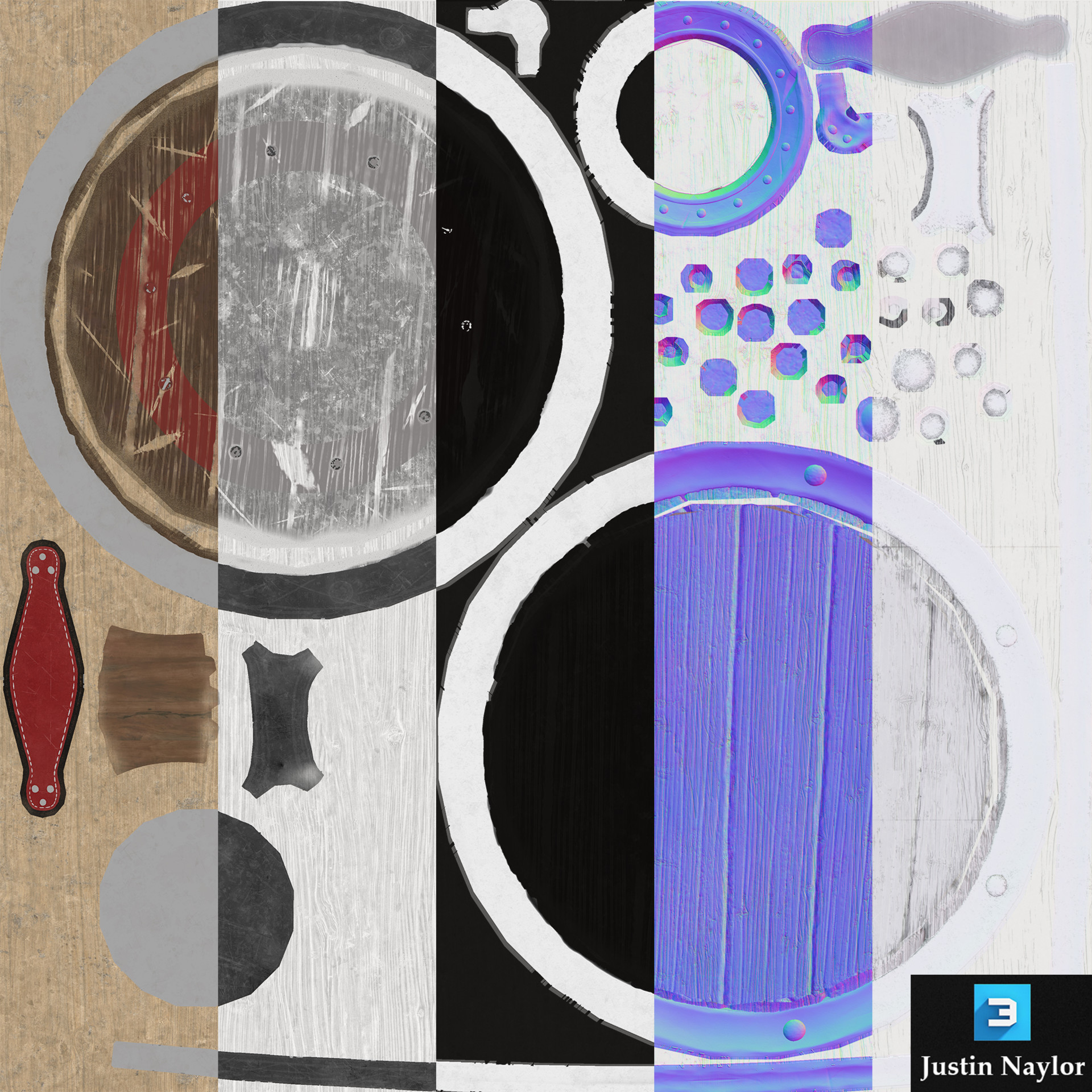 Justin Naylor - PBR Shield (Game Ready)