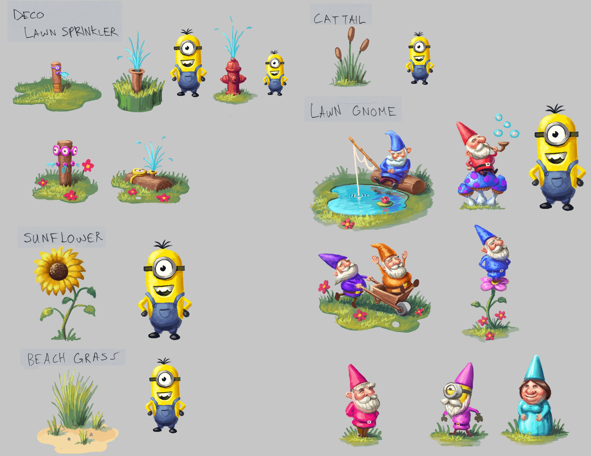 ArtStation - Misc concepts for minions paradise