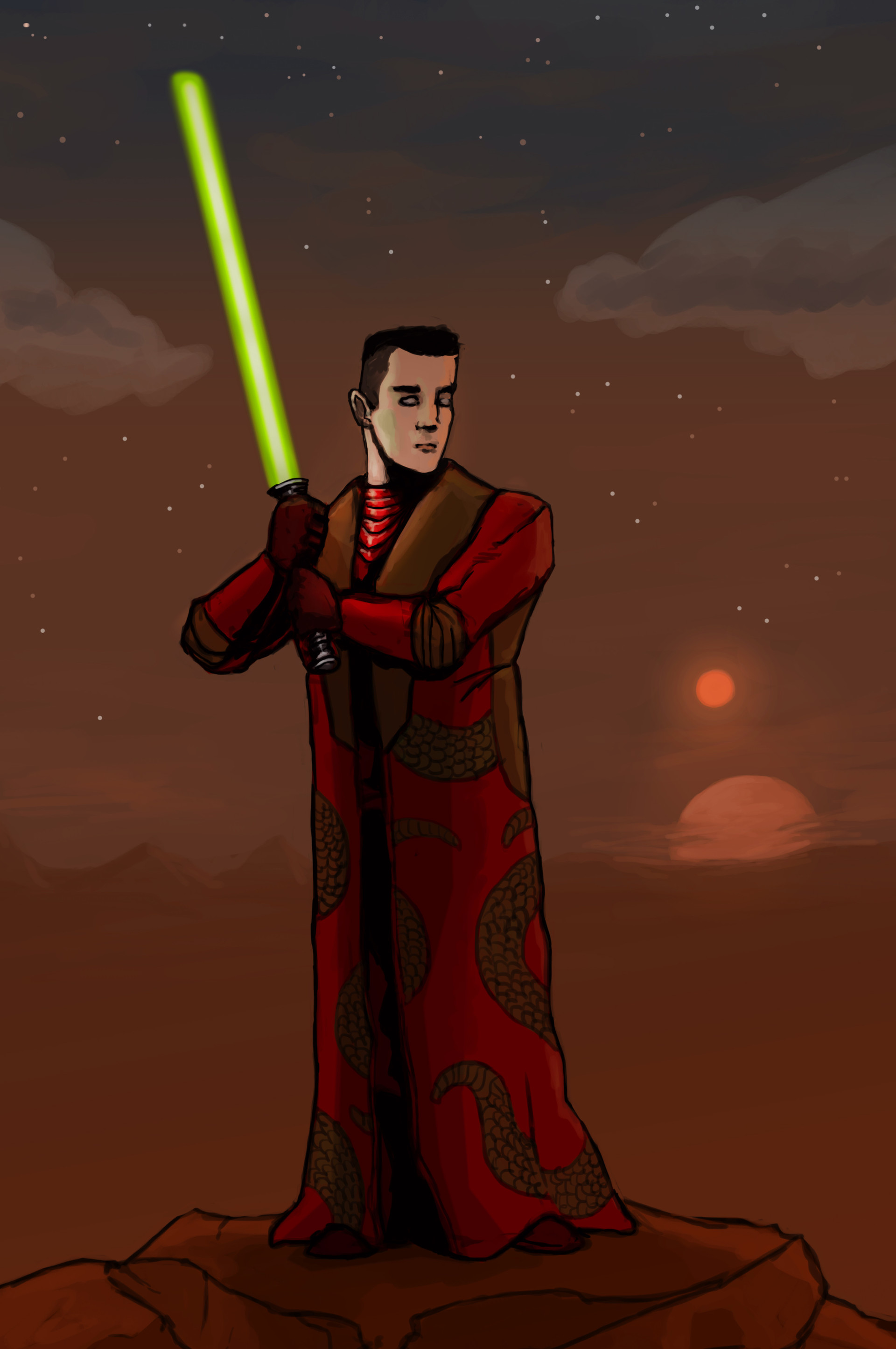 ArtStation - Myself as a Jedi